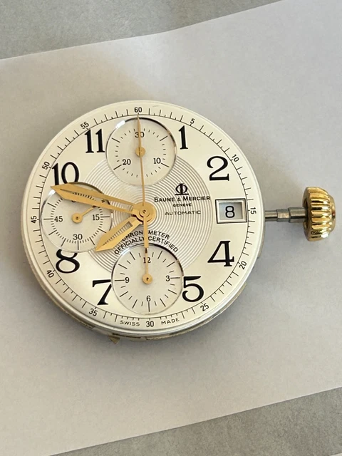 BAUME MERCIER VALJOUX 7750 Cronografo Movimento Automatico Data Giorno ...