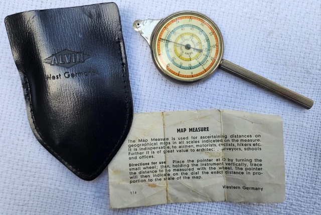VINTAGE MECHANICAL MAP Measure Drafting Instrument Opisometer ...