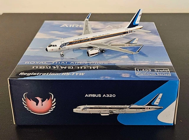 PHOENIX MODELS 1/400 Royal Thai Air Force Airbus A320 Hs-Tyw 11686 £35. ...