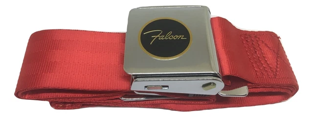 FORD FALCON LOGO Seatbelt Light Bright Red XK XL XM XP Ford Seatbelts ...