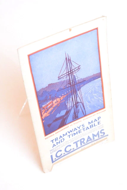 TRAMWAY LCC TRAMS Map & Guide November 1931 Victoria Embankment £25.00 ...