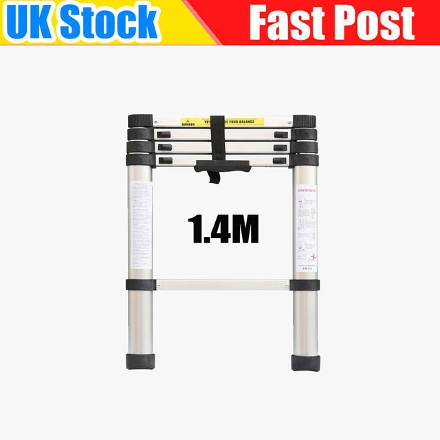 TELESCOPIC LADDER LONG Extendable Step Ladder Multi Purpose Loft Ladder ...