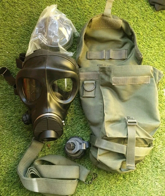 ITALIAN M90 NBC Respirator Gas Mask GASMASK Filter Haversack Drinking ...