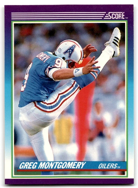 1990 SCORE GREG Montgomery recrue Houston Oilers #189 EUR 2,04 ...