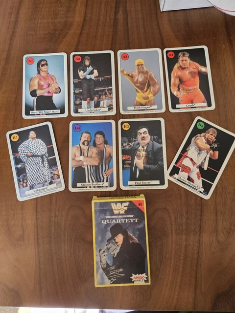 RARE 1992 WWE WWF Quartett 6 Cards Wrestling Undertaker - Yokozuna ...