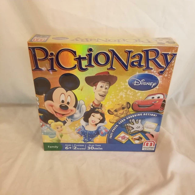 DISNEY PICTIONARY GAME Family Board Games Mattel BRAND NEW SEALED BNIB ...