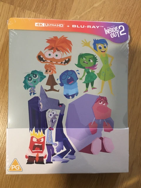 INSIDE OUT 2 - Disney Pixar - Steelbook Limited Ed - 4K UHD Blu-ray ...