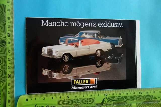 ALTER AUFKLEBER MODELLBAU -Eisenbahn FALLER Memory Cars exklusiv EUR 5 ...