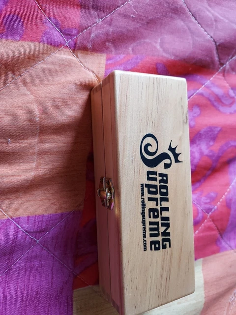 BOÎTE BOIS FUMEUR Spliff Box Rolling Supreme Rangement Feuille Grinder ...