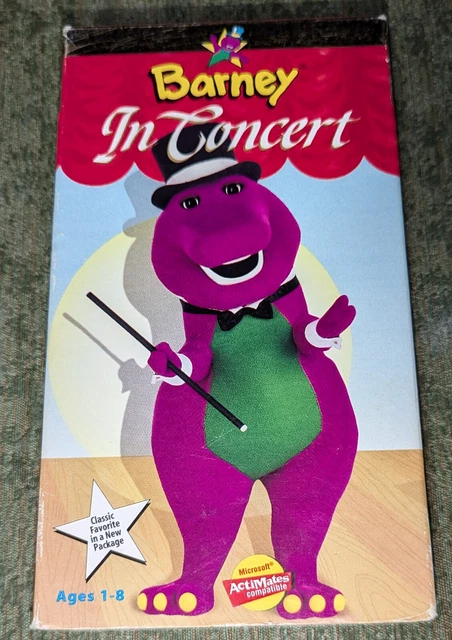 BARNEY - VINTAGE 1991 Barney in Concert (VHS) White Color Tape £13.92 ...