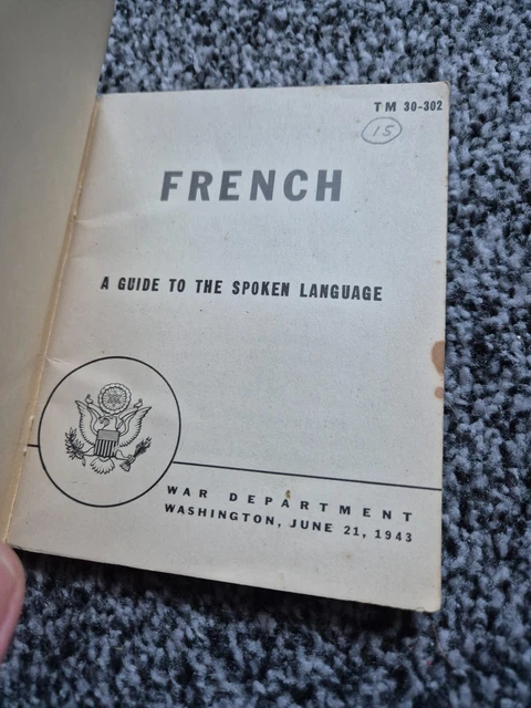 WW2 US ARMY Phrase Books. French, German, Russian £31.90 - PicClick UK