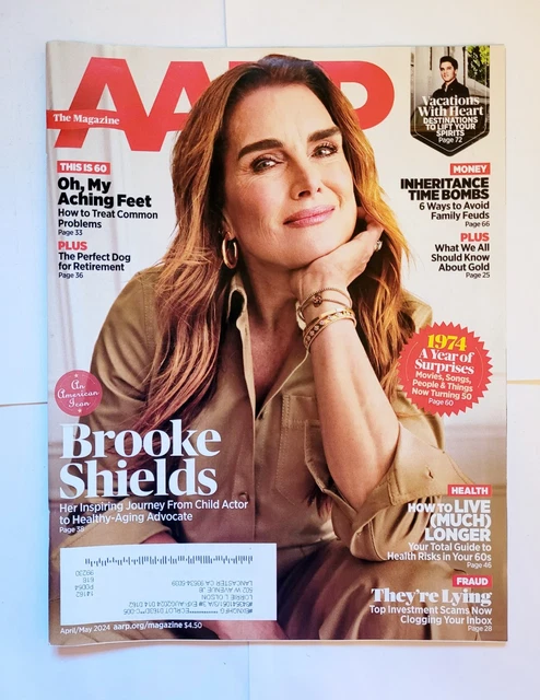 AARP MAGAZINE APRIL / May 2024 Brooke Shields Actress Child Star Free ...