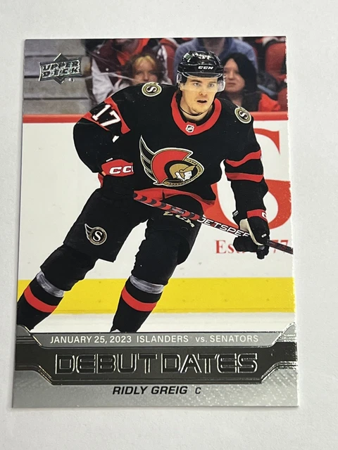 2023-24 UPPER DECK Debut Dates #DD10 Ridly Greig Sens Rookie $1.65 ...