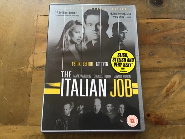 THE ITALIAN JOB DVD Movie - Mark Wahlberg Jason Statham Action ...