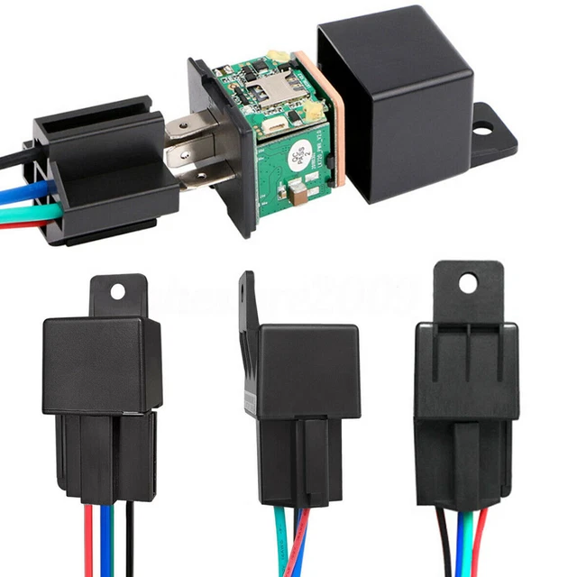 CAR TRACKING RELAY GPS Tracker Device GSM Locator Remote Control Anti ...
