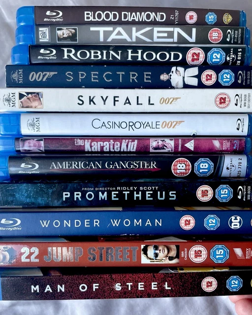 ÉNORME LOT BLU-RAY Bond 007 DC Comics Action Alien Comédie Sci-Fi HD Film JobLot EUR 20,97 ...