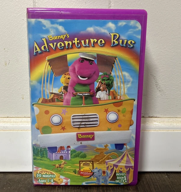 BARNEY’S ADVENTURE BUS 1997 CA VHS Old, Rare Purple Clamshell £6.89 ...