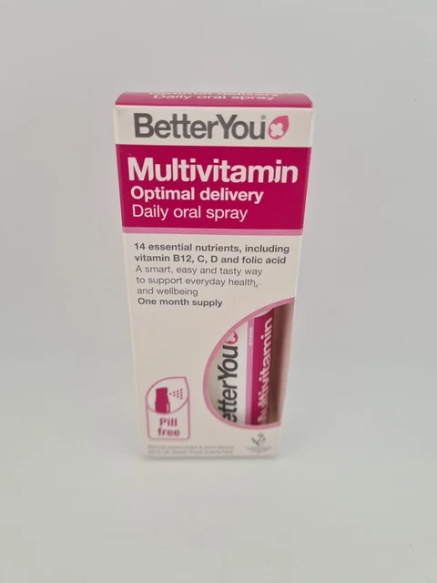 BETTERYOU MULTIVIT DAILY Oral Spray Multi-Vitamin Natural, Blackcurrent ...