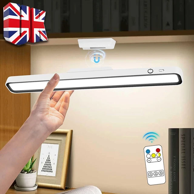 LED MAGNETIC UNDER Cabinet Light Bar Touch Dimmable Closet Lamp Remote ...
