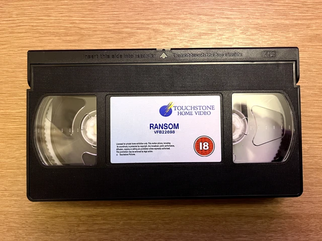 RANSOM VHS VIDEO Tape Fim Movie Mel Gibson Action Thriller 1996 ...