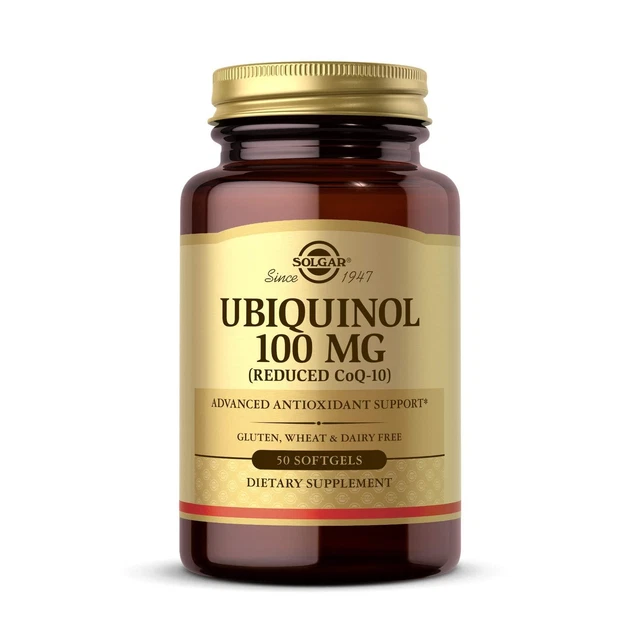 SOLGAR® UBIQUINOL 100 mg Softgels - Pack of 50 £56.99 - PicClick UK