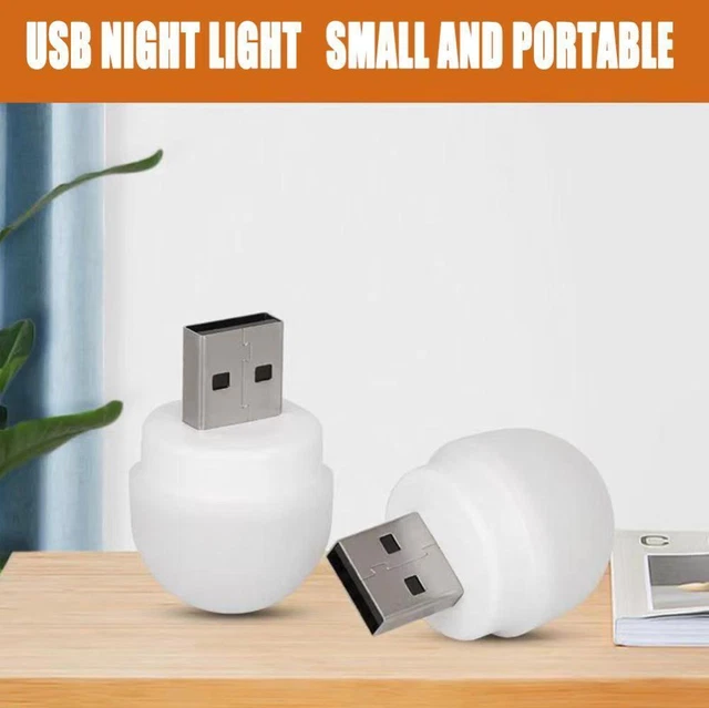 USB PLUG LAMP Mini LED Night Light Power Bank Charging Small Light Lamps' E D2V5 £3.16 - PicClick UK