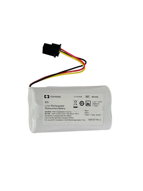 COVIDIEN REF 18BIS Li-lon Rechargeable Li-lon Replacement Battery 7.4 V ...