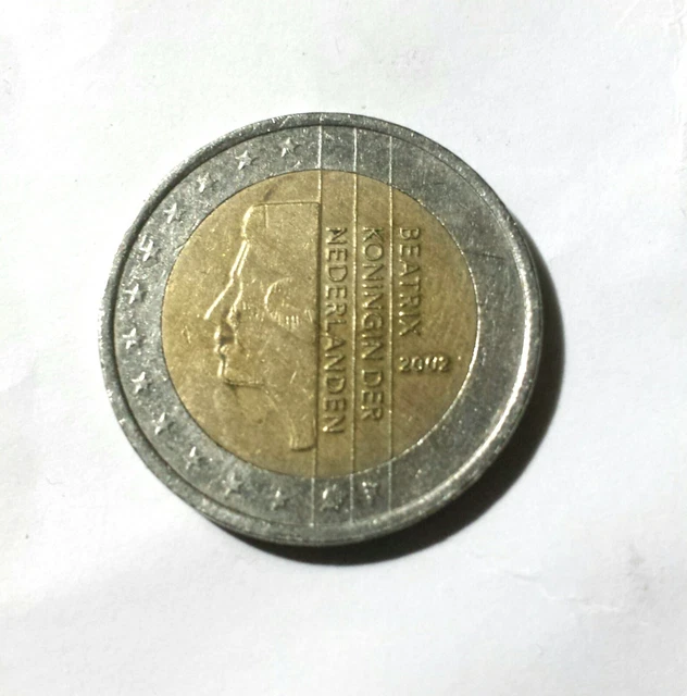 MONETA RARA 2 Euro -BEATRIX KONINGIN-NEDERLANDER 2002 NUMISMATICA EUR ...