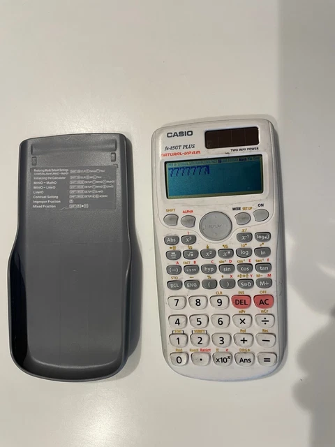 CASIO FX- 85GT Plus Scientific Calculator Dual Power - Solar + Battery ...