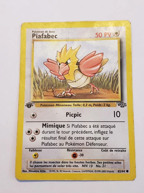 CARTE POKÉMON PIAFABEC 50 PV 62/64 EUR 1,00 - PicClick FR