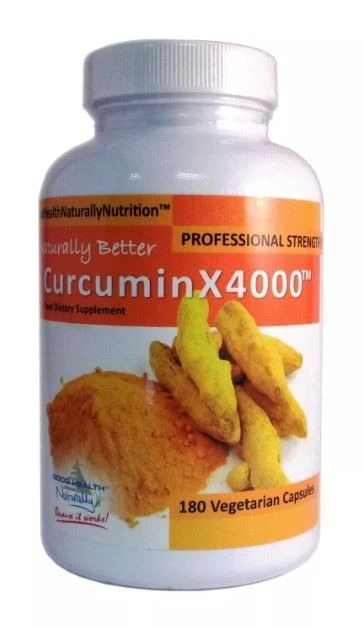 GOOD HEALTH NATURALLY Curcumin X4000 with Fenugreek Seed Extract - 180 ...