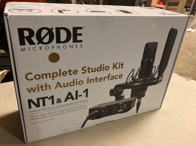 RODE COMPLETE STUDIO Kit with NT1 Microphone and AI-1 Audio Interface ...