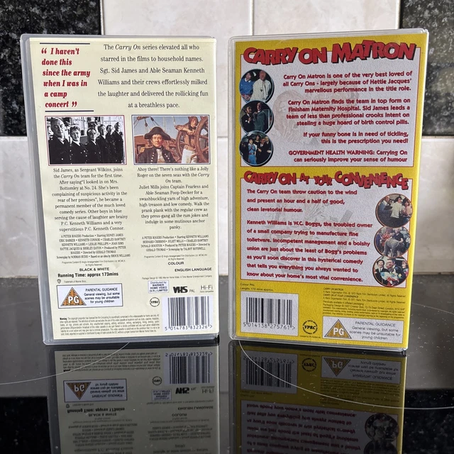 CARRY ON CONSTABLE & Jack + Matron & Convenience - VHS - Sid James £1. ...