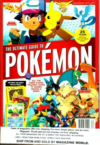 THE ULTIMATE GUIDE to Pokemon Magazine,* 25 Years Special Collector's ...