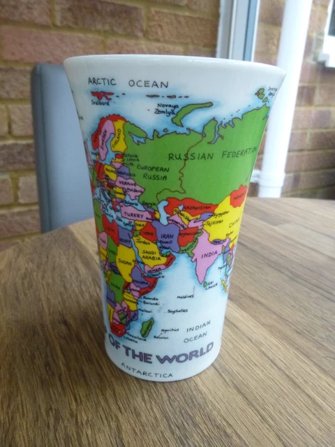 DUNOON MAP OF The World Mug Designed By Jackie Reynolds £11.11 ...