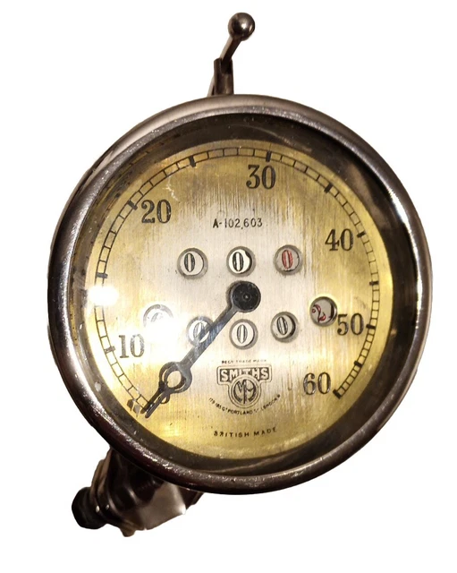 VETERAN SMITHS MA 60 MPH Motorcycle Speedometer - NOS £2,500.00 ...