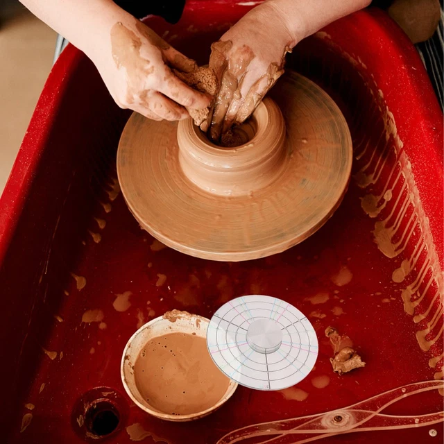 CERAMIC MEASURING POTTERY Tool Circle Divider Clay Molding Tools $33.61 ...