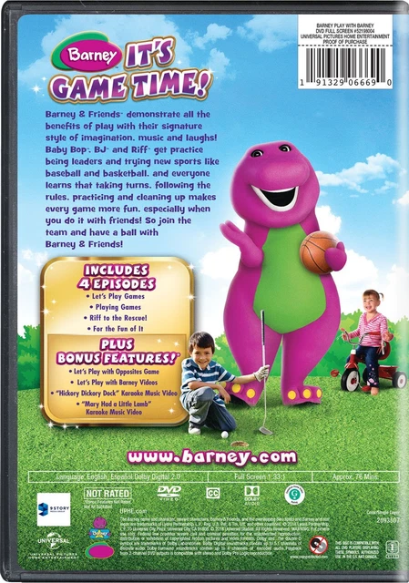 BARNEY: PLAY WITH Barney (DVD) Carey Stinson Dean Wendt Jeff Ayers (US ...