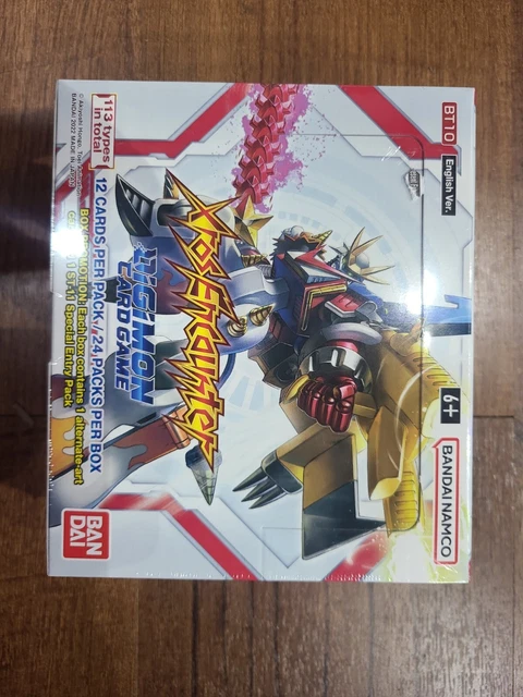 DIGIMON CARD GAME Xros Encounter BT10 English Version Booster Box ...