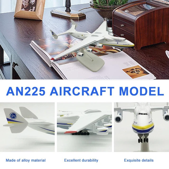 20CM 7.87 INCH Alloy Antonov An-225 Mriya Airplane Model 1/400 Scale ...