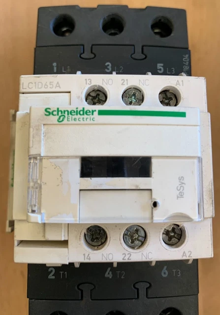 SCHNEIDER ELECTRIC CONTACTOR 65A 80A LC1D65A 24V 30kW Auxiliary Contact LAD8N11 £80.00 - PicClick UK