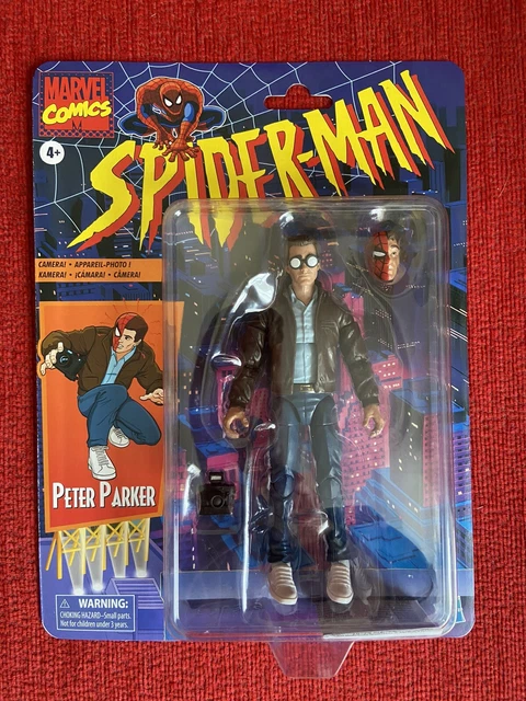 Marvel Legends Peter Parker Retro New Sealed Oop Wave 1 Rare Spider Man