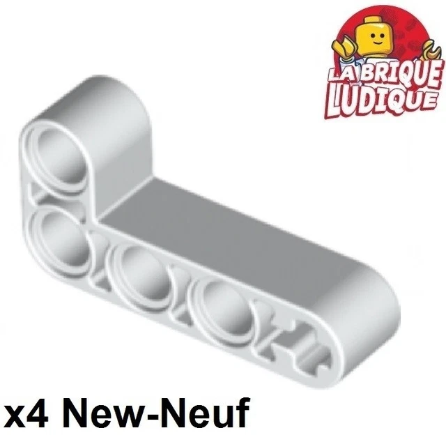 LEGO TECHNIC 4X Liftarm 2x4 L shape thick épais blanc/white 32140 NEUF ...