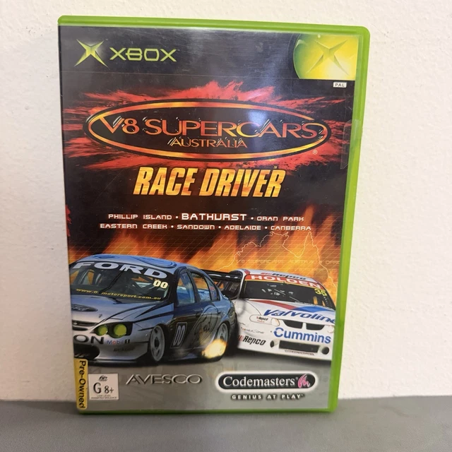 V8 SUPERCARS AUSTRALIA Race Driver Microsoft Xbox Original Complete ...