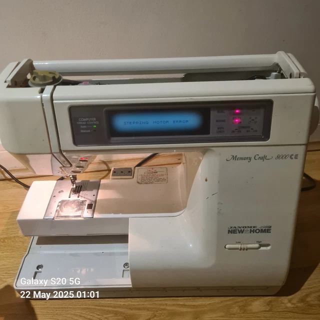 NEW HOME BY Janome Memory Craft 8000 CE sewing machine-FOR PARTS ONLY ...