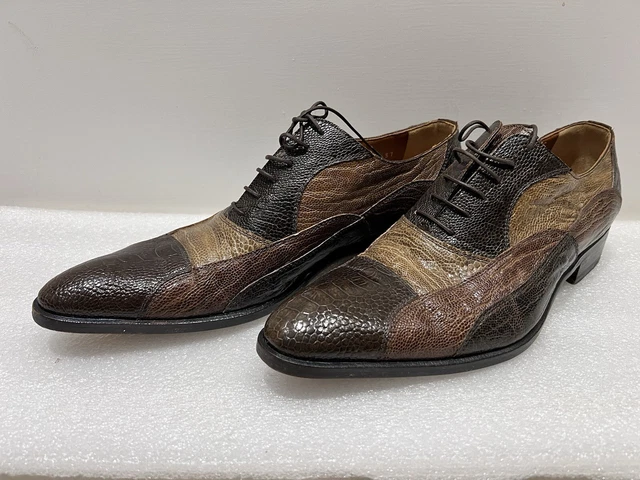 STEMAR OSTRICH LEG Lace Ups Men’s shoes (Hand made in Italy) £300.00 ...