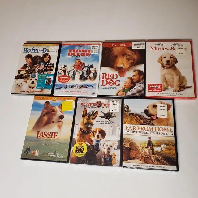 NEW DVD LOT 7 Hotel For Dogs Yellow Dog Eight Below Marley and Me ...