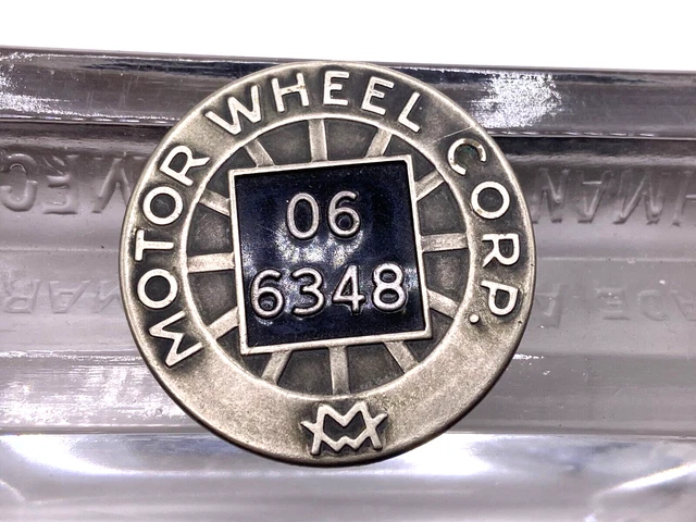 VTG. MOTOR WHEEL Corp. Employee Badge pin metal enamel badge Lansing ...