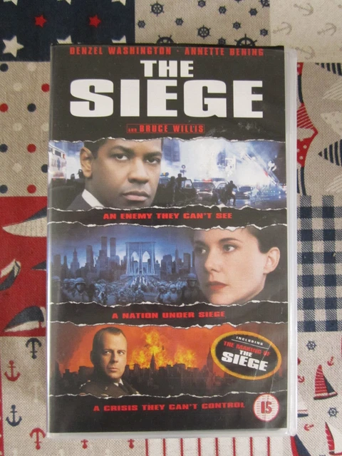 THE SIEGE 1998 Film Starring Denzel Washington Vhs Video Tape Uk Pal ...