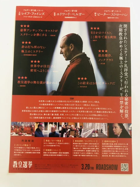 CONCLAVE RALPH FIENNES Edward Berger STANLEY Tucci Film Flyer Mini ...